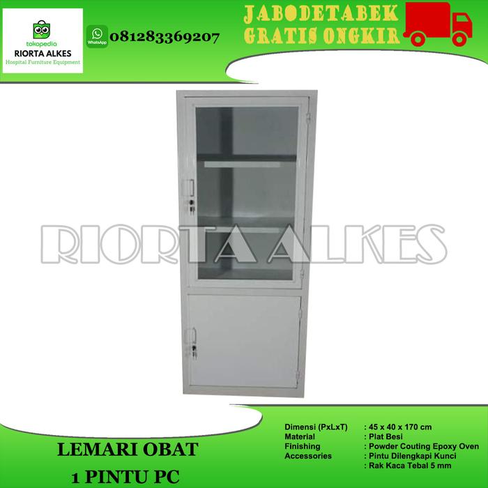 Jual lemari obat 1 pintu besi - Jakarta Pusat - RIORTA ALKES | Tokopedia