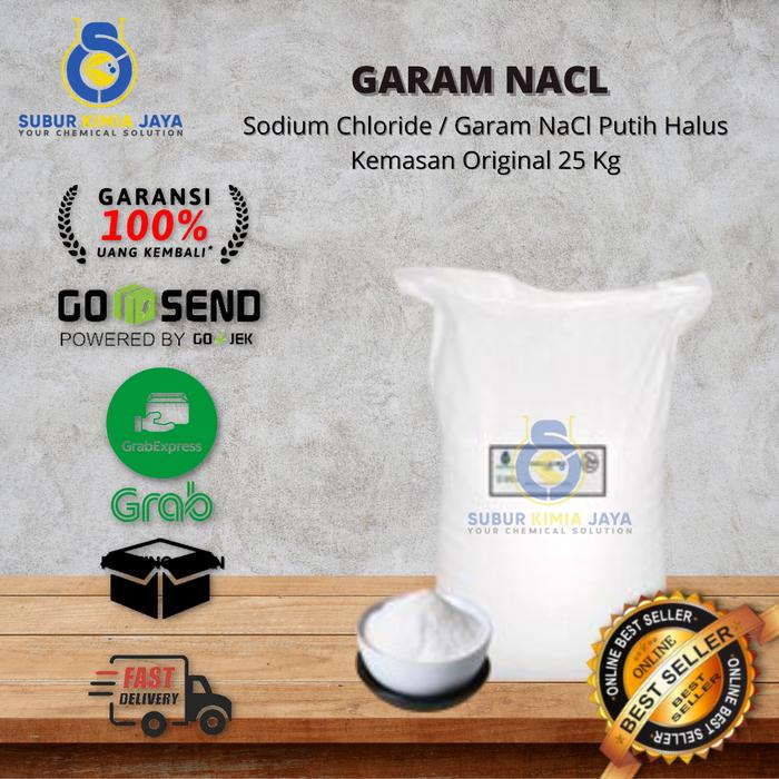 Jual Garam NaCl Putih Halus / Sodium Chloride 25 Kg - Kota Bandung - CV SUBUR KIMIA JAYA | Tokopedia
