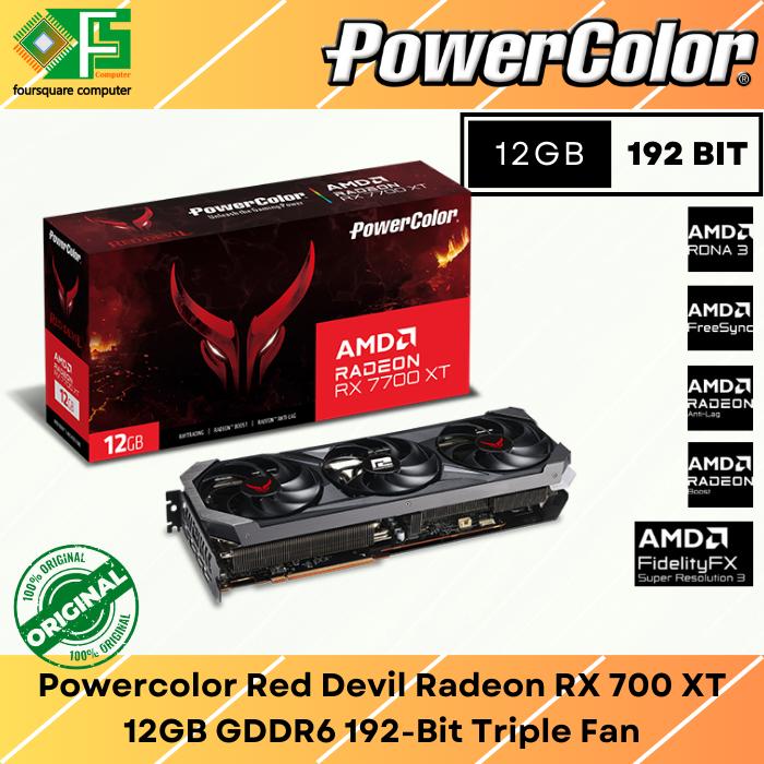 Jual VGA Powercolor Red Devil Radeon RX 7700 XT 12GB GDDR6 192 Bit ...