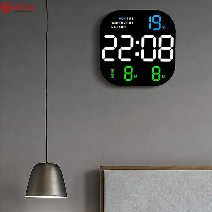 Jual JD-6633 Jam Dinding LED Besar Timer Countdown Digital LED Free ...