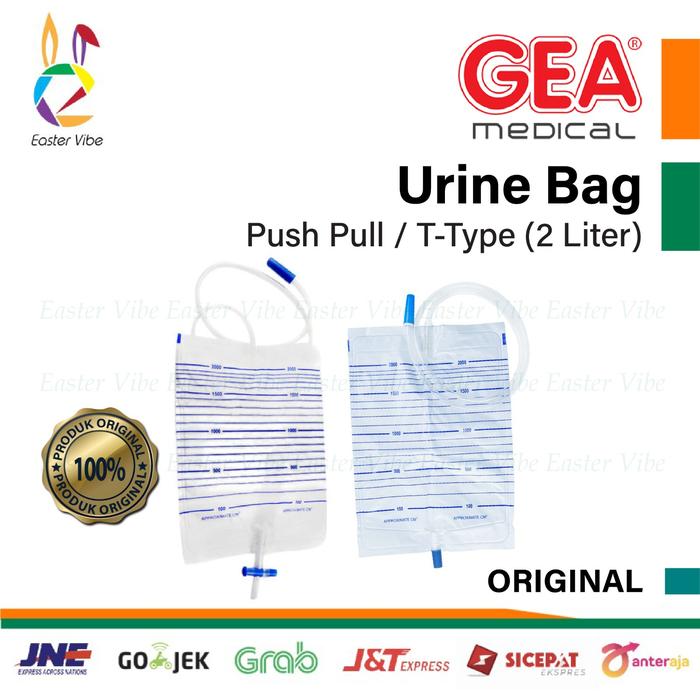 Jual Kantong Urin GEA / Urine Bag (2 Liter) - Push Pull - Jakarta Pusat ...