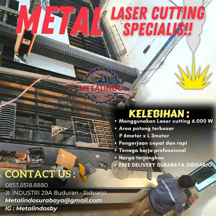 Jual Plat Besi CUSTOM Laser Cutting Cnc 6mm - IRON STEEL CUSTOM - Kota ...