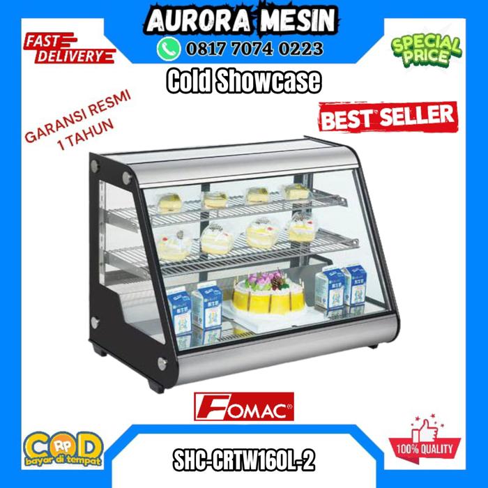Jual LEMARI PENDINGIN COUNTERTOP CAKE COLD SHOWCASE SHC-CRTW160L-2 ...