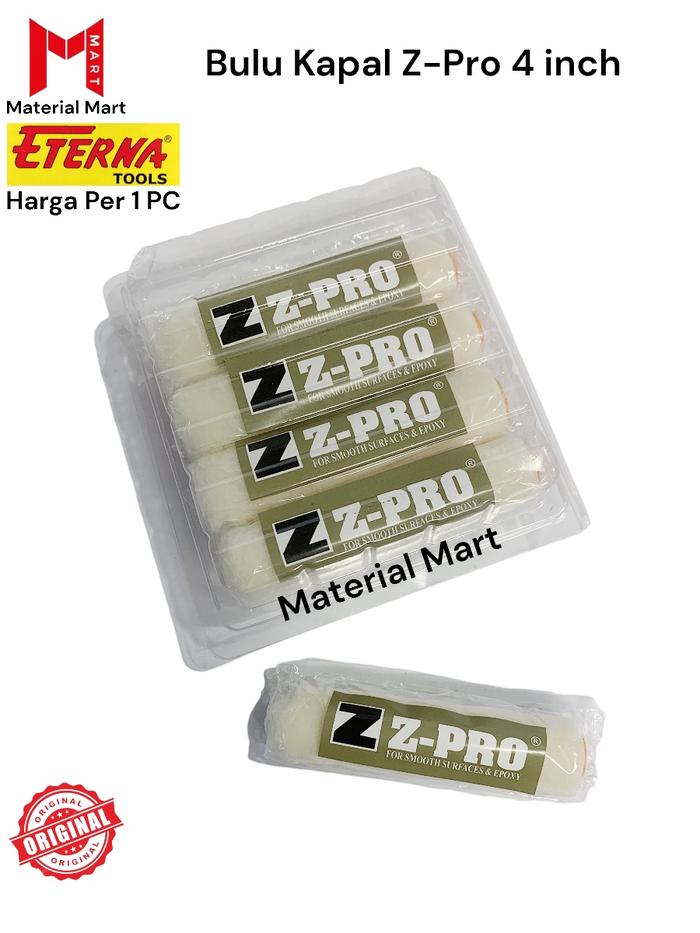 Jual Bulu Rol Kapal Zpro Eterna 4" |Isi Kuas Roll Minyak Z Pro 4 Inch ...