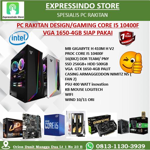 Jual PC RAKITAN CORE I5 BEST FOR DESIGN /GAMING VGA1650-4GB EXCLUDE MONITOR - Jakarta Pusat ...