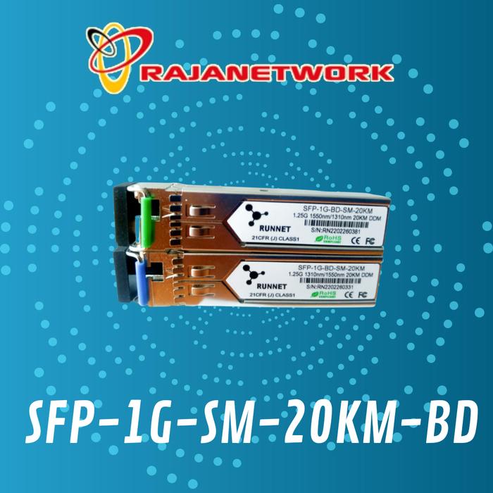 Jual RUNNET SFP-1G-SM-20KM-BD - Jakarta Pusat - Rajanetwork | Tokopedia