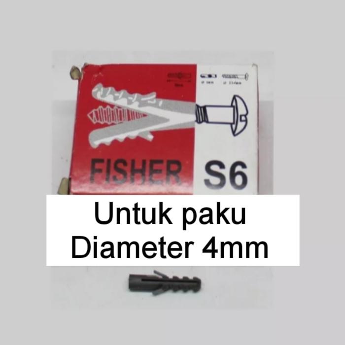 Jual paku ambalan // paku rak dinding // paku beton tanpa kepala//paku kuat - fisher paku 4mm ...