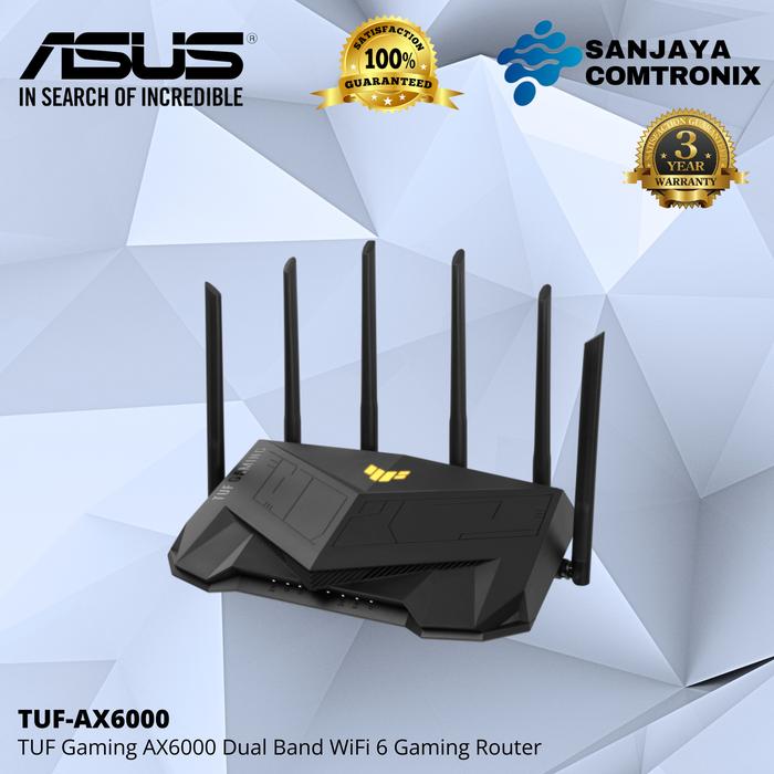 Jual ASUS TUF-AX6000 TUF Gaming AX6000 Dual Band WiFi 6 Gaming Router ...