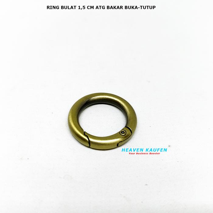 Jual Ring Bulat Diameter Lubang 1,5 cm ATG Bakar Buka Tutup On Off ...