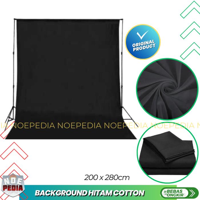 Promo Kain Background Cotton Hitam Backdrop Studio Foto - Jakarta Utara ...