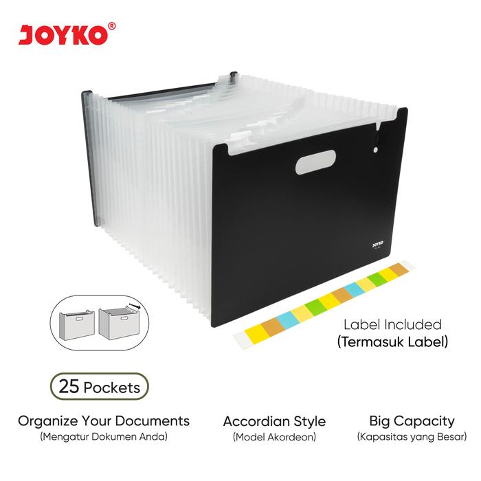 Jual Joyko Expanding File A4 25 Pockets Organizer / Map Harmonika Ef ...