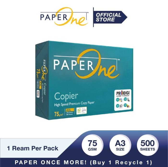 Jual PaperOne Kertas A3 75gr Copier 1 Rim (500 lembar) Kertas HVS B2B ...