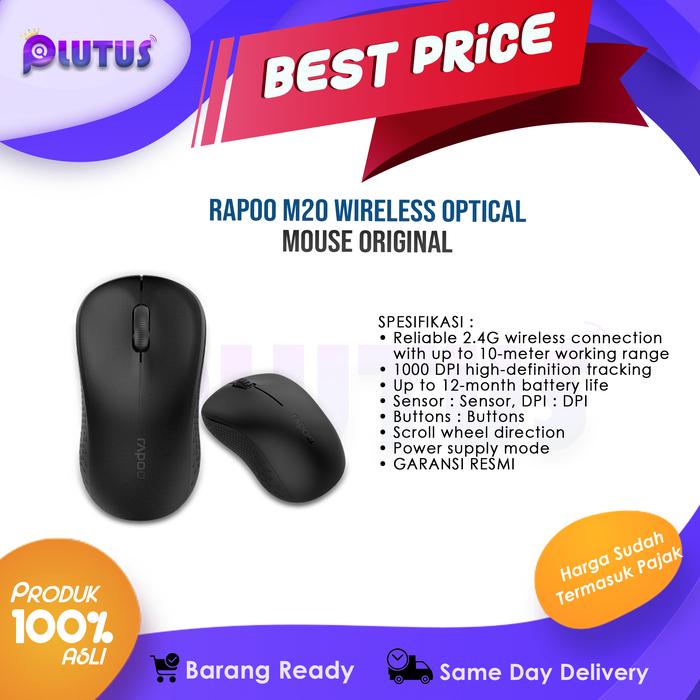 Jual Rapoo M20 Wireless Optical Mouse Original - Jakarta Pusat - PLUTUS ...