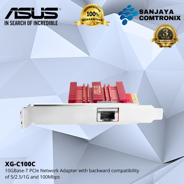 Jual Asus 10gbase-t Pcie Network Adapter Pci-e 10gb Ethernet Card Xg ...