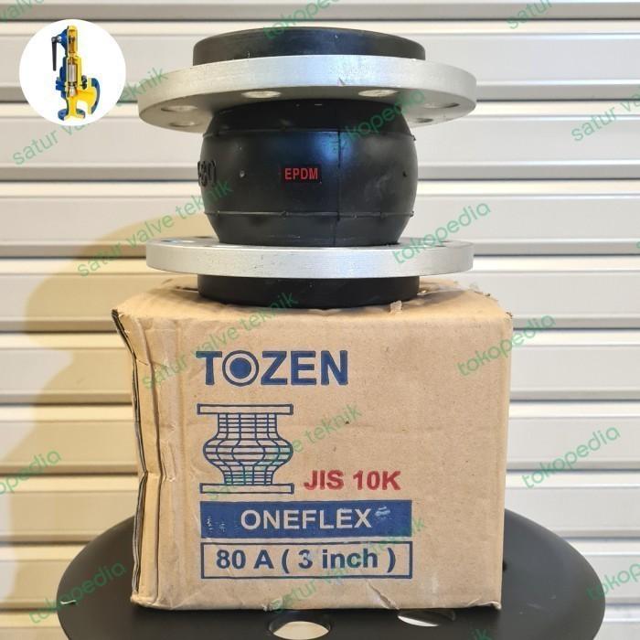 Jual flexible rubber joint 6" inch DN150 single flex tozen 10K ...