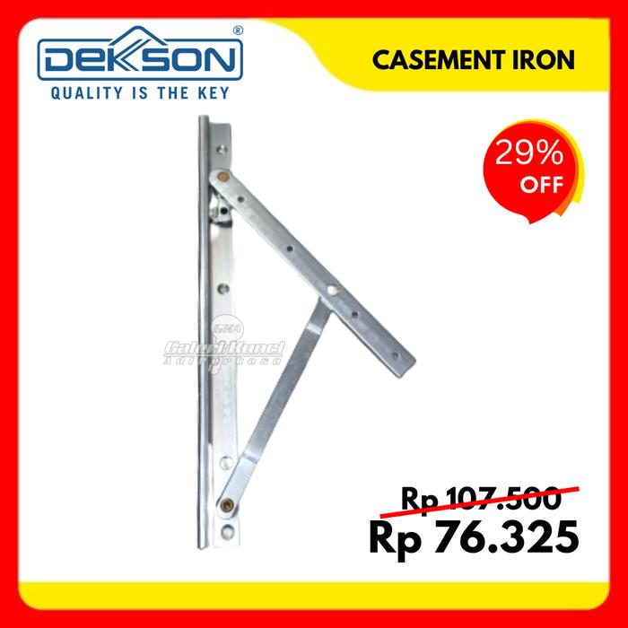 Jual Engsel Casement Dekson Dekkson IR 14 Inch SN Engsel Jendela Iron ...