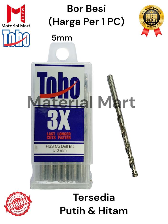 Jual Mata Bor Besi 4mm | Bor Besi Toho 4,5mm | Isi Bor besi 5mm 5,5mm ...