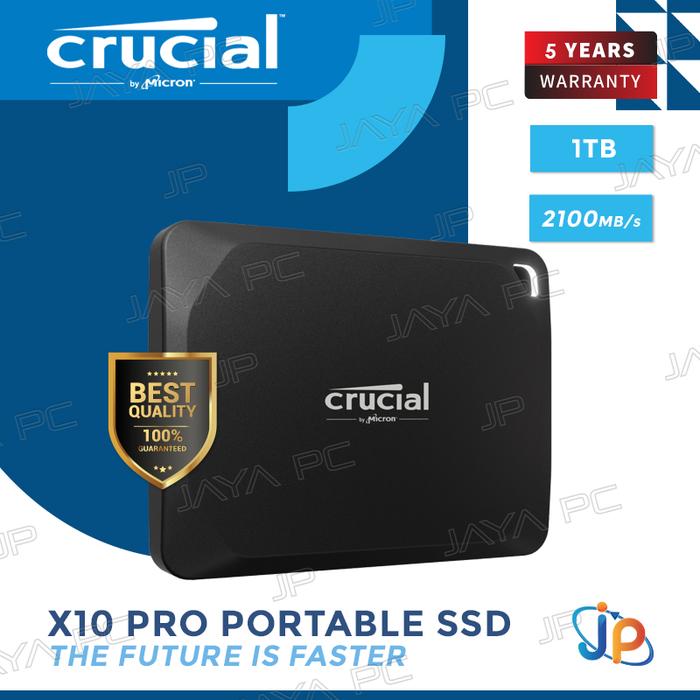 Promo Micron Crucial X10 Pro SSD External Portable 1TB - 1 TB USB-C 3.2 ...