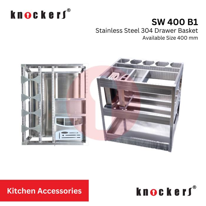 Jual STAINLESS STEEL 304 DRAWER BASKET / SW / KNOCKERS INDONESIA - SW ...
