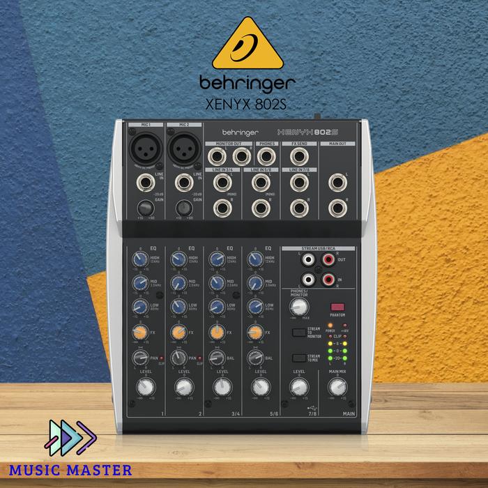 Jual Behringer XENYX 802S Premium Analog 8-Input Mixer with USB ...