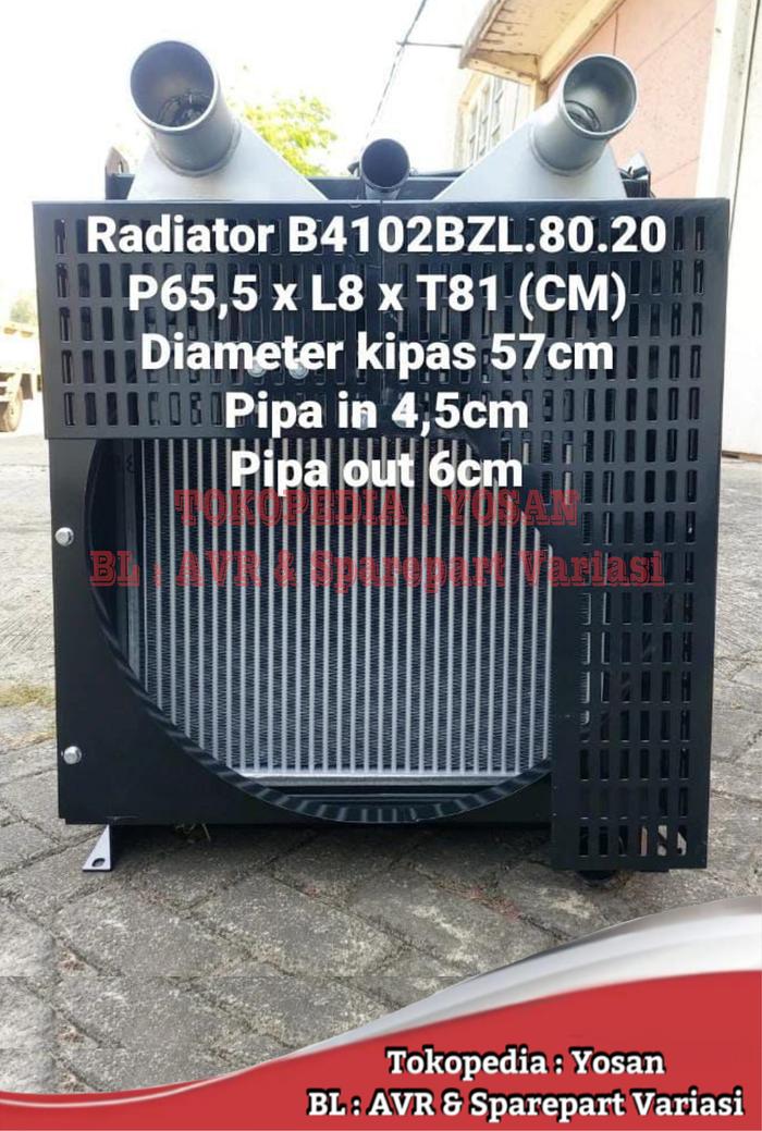 Jual RADIATOR GENSET ISUZU 4BDZL 4BD ZL B4102BZL 80.20 INTERCOOLER ...