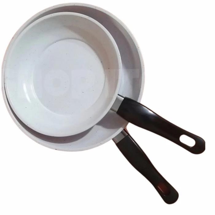 Jual Frypan Teflon Set 20cm 24cm 2in1 Teflon Pink 20 cm 24 cm Anti ...