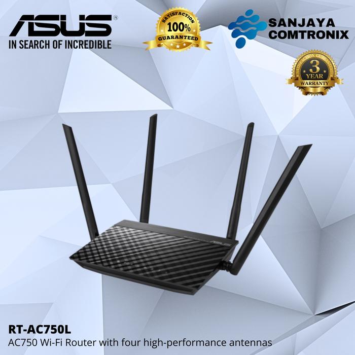 Jual ASUS RT-AC750L AC750 Wi-Fi Router with four high-performance ...