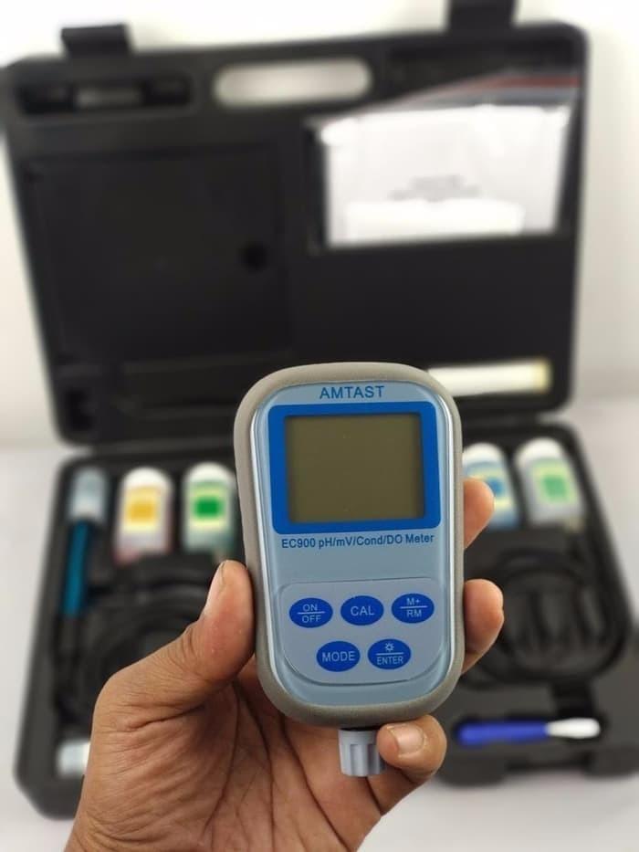 Jual Alat Ukur Kualitas Air AMTAST EC900 EC 900 8in1 pH/mV Conductivity ...