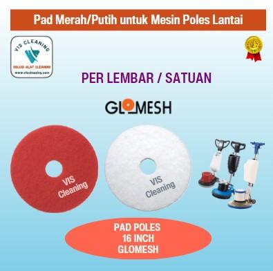 Jual Floor Pad merk Glomesh warna Merah / Putih 16”( per lembar ...