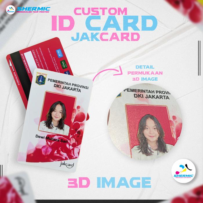 Promo Cetak Custom Print UV Desain ID CARD JakCard PNS DKI Jakarta Name ...