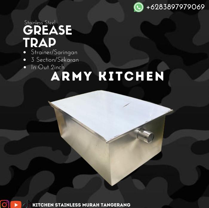 Jual Grease Trap 60x40x25 1 mili in out 2inch sus 304 - Kab. Tangerang ...