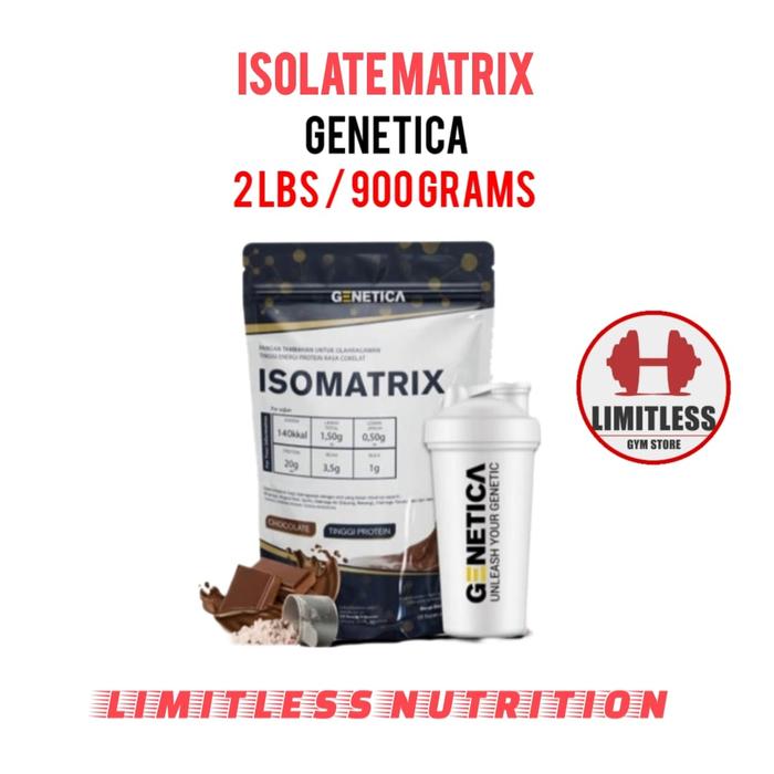 Jual Genetica ISO MATRIX Whey Isolate 2 lbs 2lb Susu Protein Rendah ...