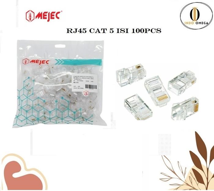Jual Mejec Connector Rj45 Cat5 isi 100pcs - Konektor rj45 cat 5 isi ...
