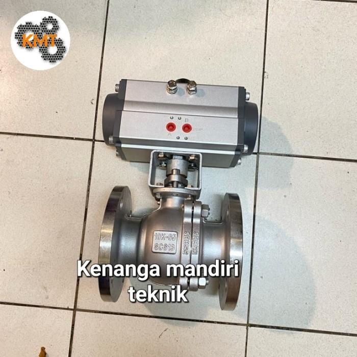 Jual Ball valve Pneumatic Actuator 3 inch DN 80 Stainless 304 JIS 10k - Jakarta Barat - Kenanga ...