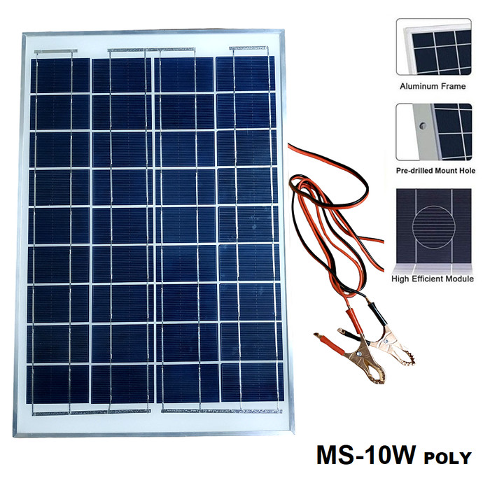 Jual Solar Panel Tenaga Surya - papan Solar Panel 10W polycrystalline ...