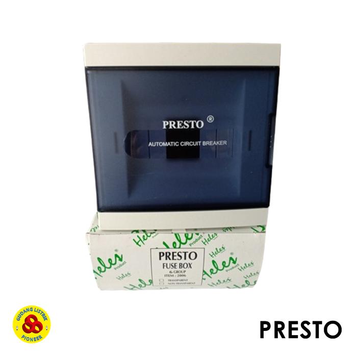 Promo Presto Box MCB 6 Group Inbow Tanam Tutup Transparant Heles Box ...