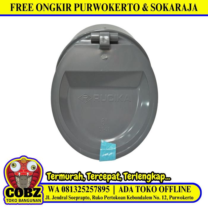 Jual 6 IN / RUCIKA Back Flow Valve Fitting Tutup Katup Pipa PVC - Kab ...
