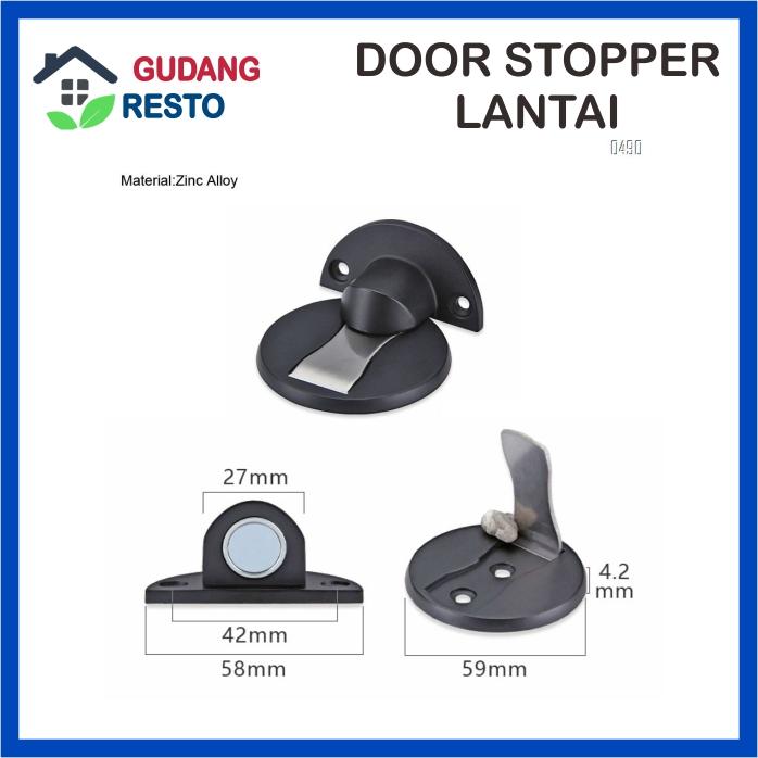 Jual Door Stop Magnet Stopper Penahan Pintu Ganjal Pengaman Baut Tempel ...
