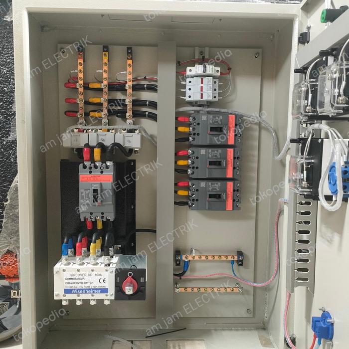 Jual panel PLN GENSET manual 100a - MCCB 3p 100A - MCCB 3p 40A - Cos ...