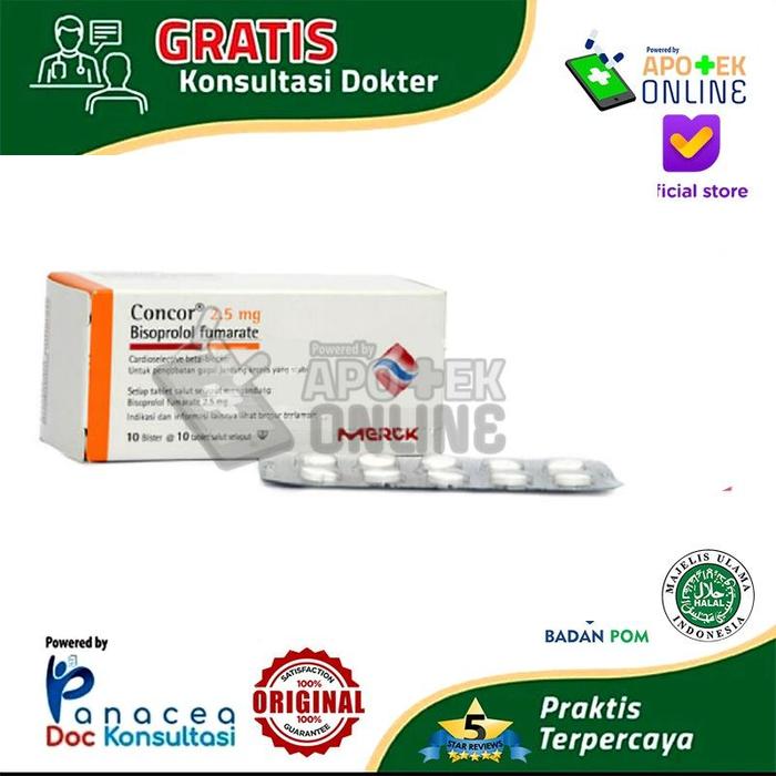 Jual CONCOR 2.5MG 1 STRIP 10 TABLET - Kota Tangerang - Apotek Abe Farma ...