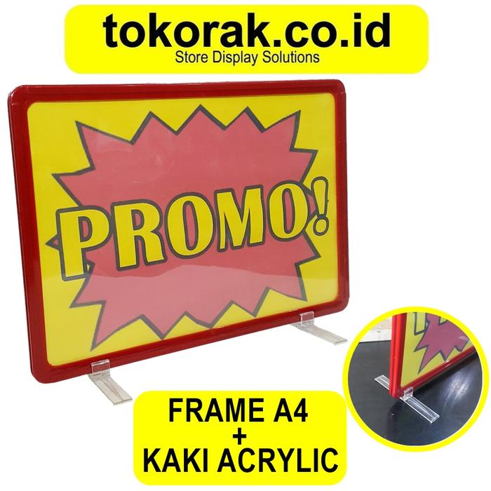 Jual A4 POSTER FRAME DISPLAY PROMOSI LABEL HARGA POP UP - Jakarta Utara ...