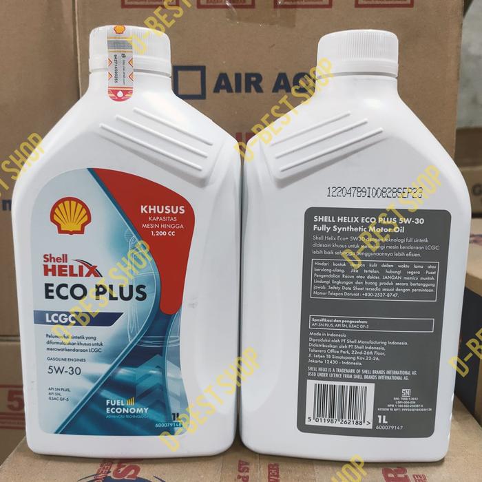 Jual Oli Shell Helix ECO 5w-30 FULL SYNTHETIC ( LCGC ) - 1 liter - Kota ...