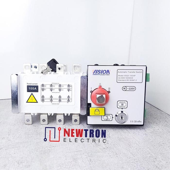 Jual COS Motorized ATS 100A 4P ATSE Vision VSQ3-100 untuk panel ATS ...