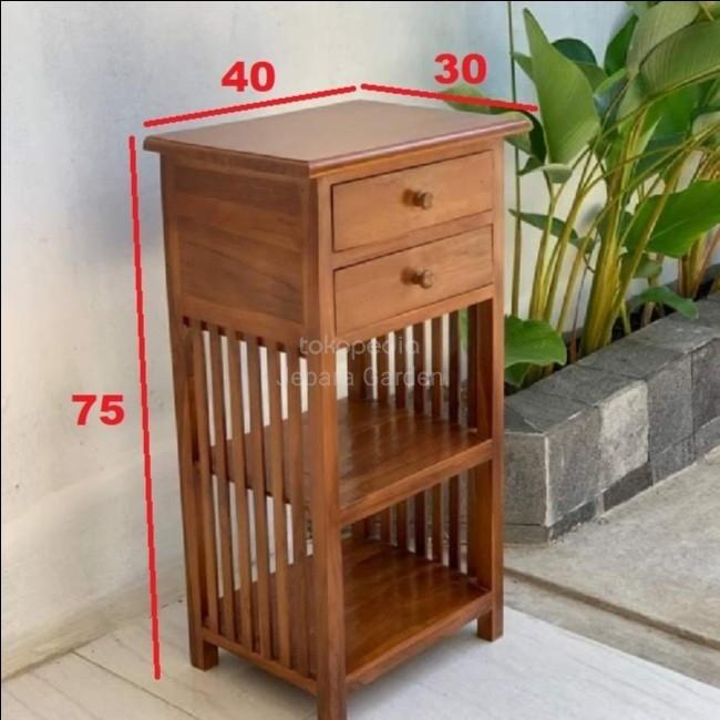 Jual PLUS FINISHING - Meja Dispenser Kayu Jati Minimalis Laci Air Galon ...