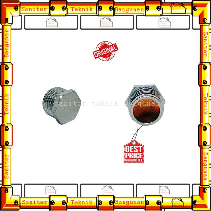 Jual Tutup Drat Luar 1/2" Dop Nekel End Plug Cap Pipa Kran Air ...