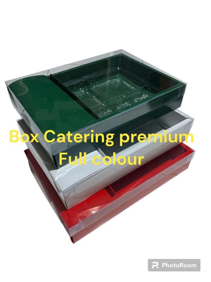 Jual Box Catering Premium full warna Sekat 2 / Kotak Nasi sekat 2 PER ...