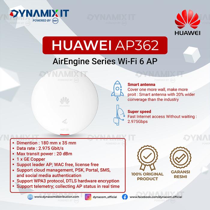 Jual Huawei AP362 Dual Band Wi-Fi 6 Access Point Indoor - Kota Surabaya ...