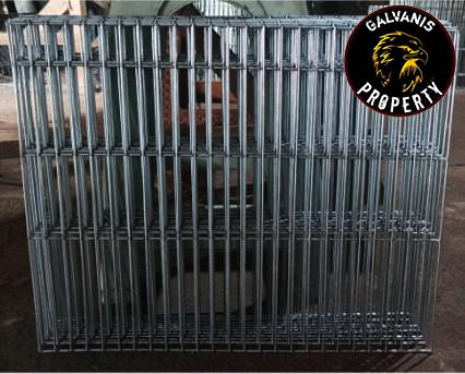 Jual ram galvanis p50x50cm jarak 1,3 cm/ ram sekat pagar kandang besi ...