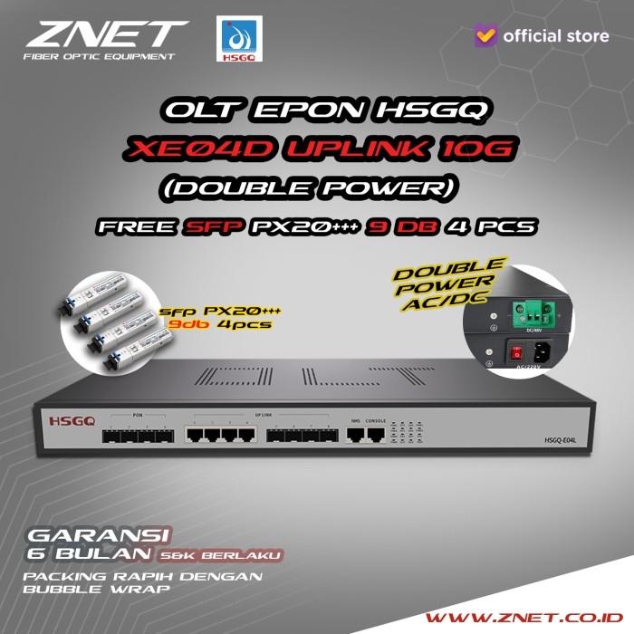 Jual EPON OLT 4 PORT HSGQ XE04 10G UPLINK DENGAN SFP PX20+++ 8db ASLI ...