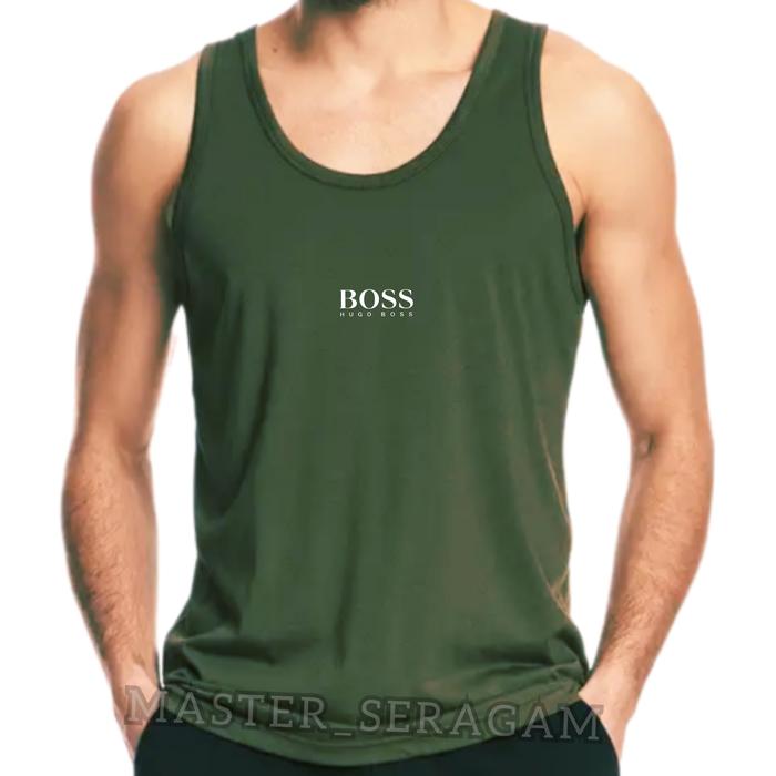 Jual Atasan Singlet Pria Pakaian Dalam Tank Top Katun Pria M L XL XXL ...